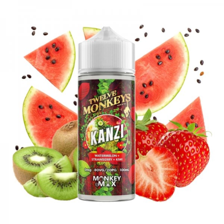 E liquide Kanzi Monkey Mix 100ml - Twelve Monkeys - Klop's pas cher